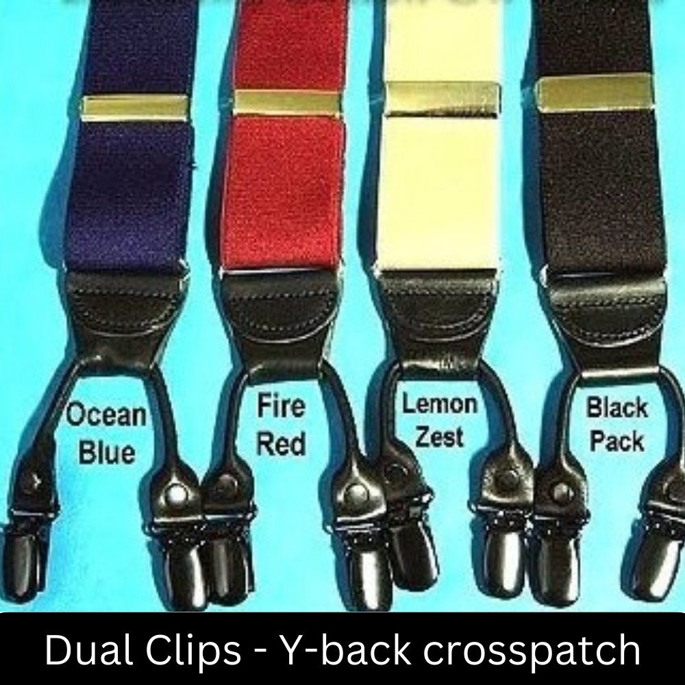 Dual clip Casual Series Double-Ups Suspenders (14 Solid colors) – Page ...